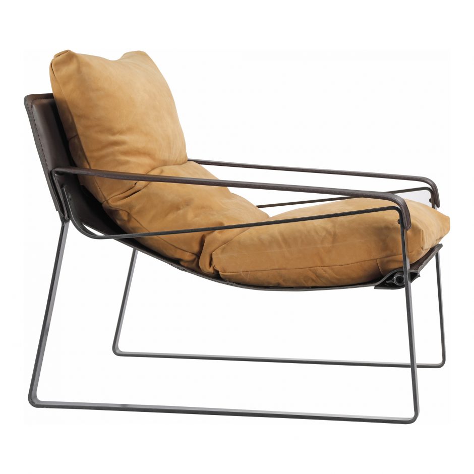 CONNOR CLUB CHAIR SUNBAKED TAN LEATHER | Domicile Furniture