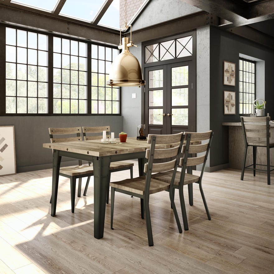 Tacoma Solid birch (1 1/2″ thick) Extendable table - Domicile Furniture